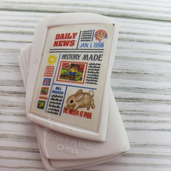 Fisher-Price | Toys | Fisher Price Daily Newspaper Toy Vintage Doll ...